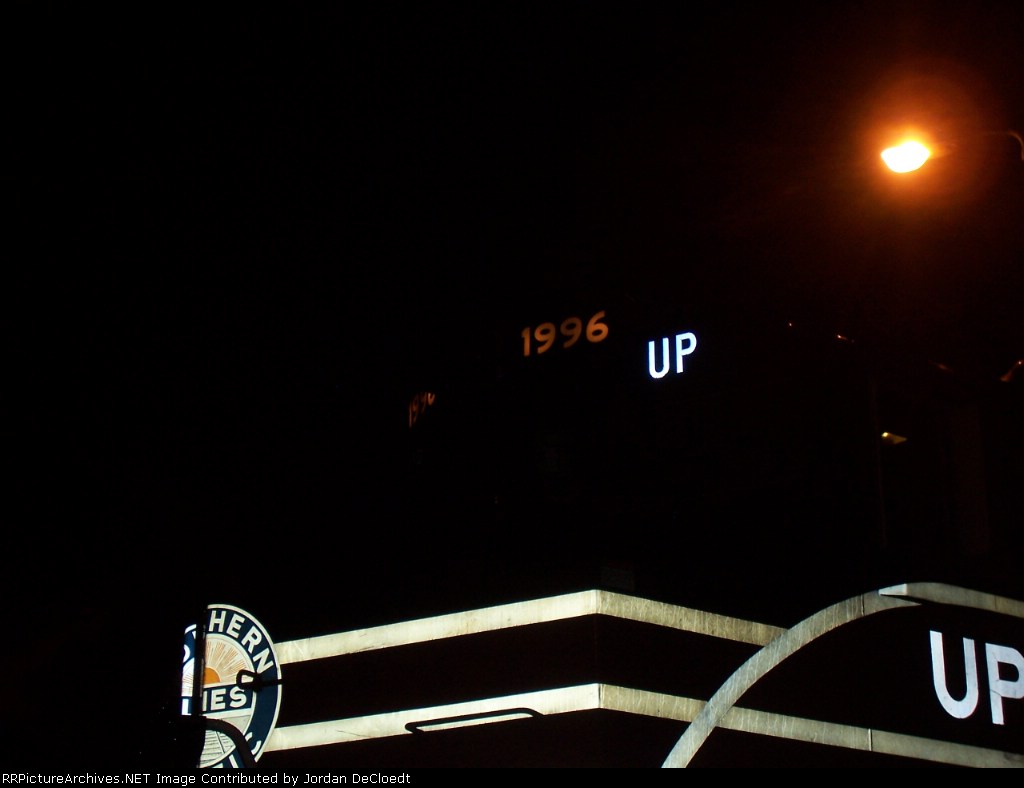 UP 1996 Numberboard